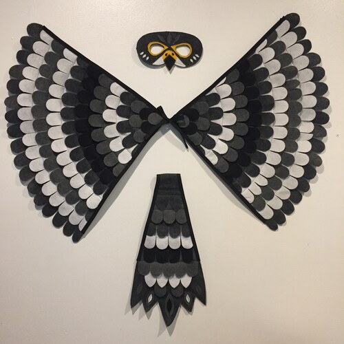 Falcon Costume Set / Wings and Mask / Peregrine Falcon Costume - Etsy