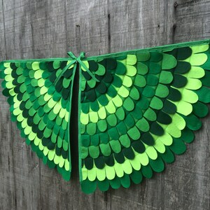 Green Costume Wings / Soft Flappable Wings / Create Your Own Flying ...
