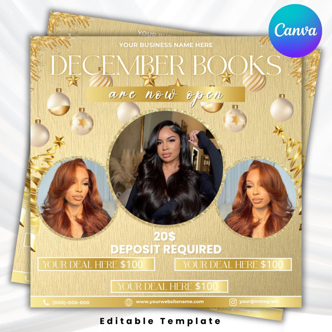 December Booking Flyer , Holiday Booking Flyer, Book Now Flyer ...