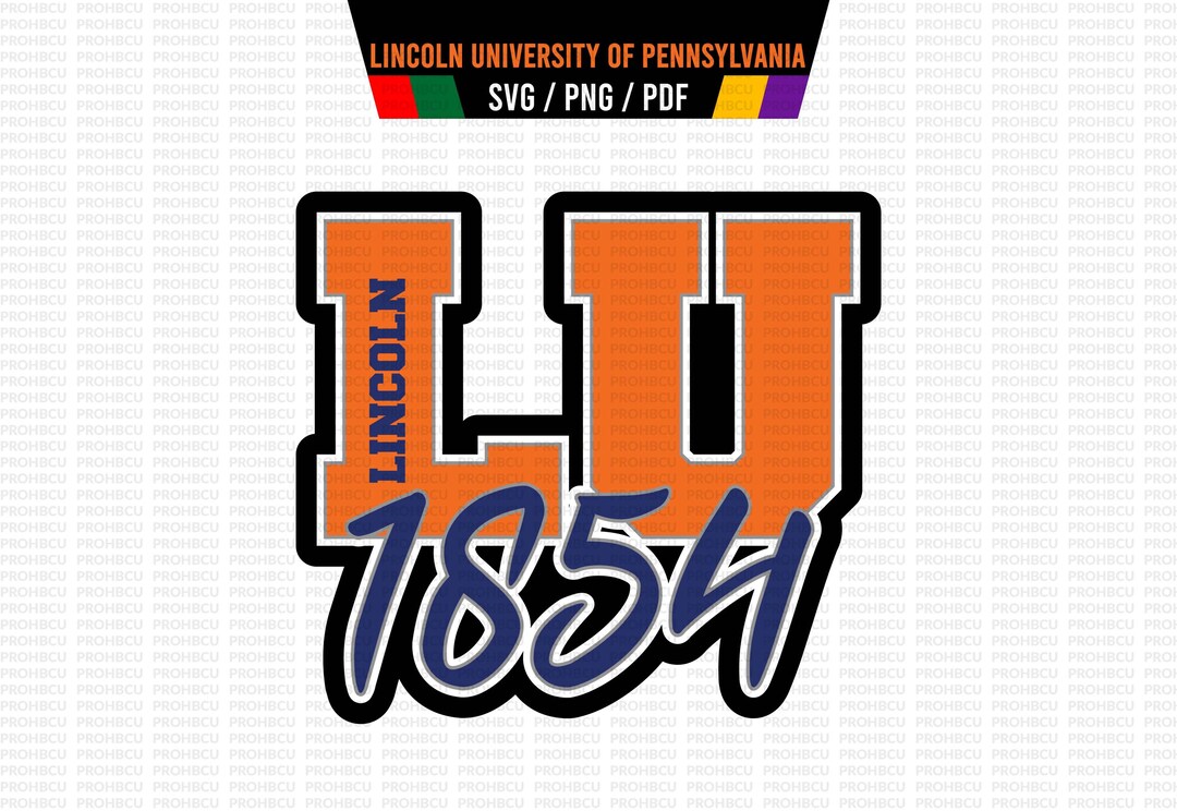 LU 1854 Digital Svg Design Lincoln University T-shirt Print Design LU ...