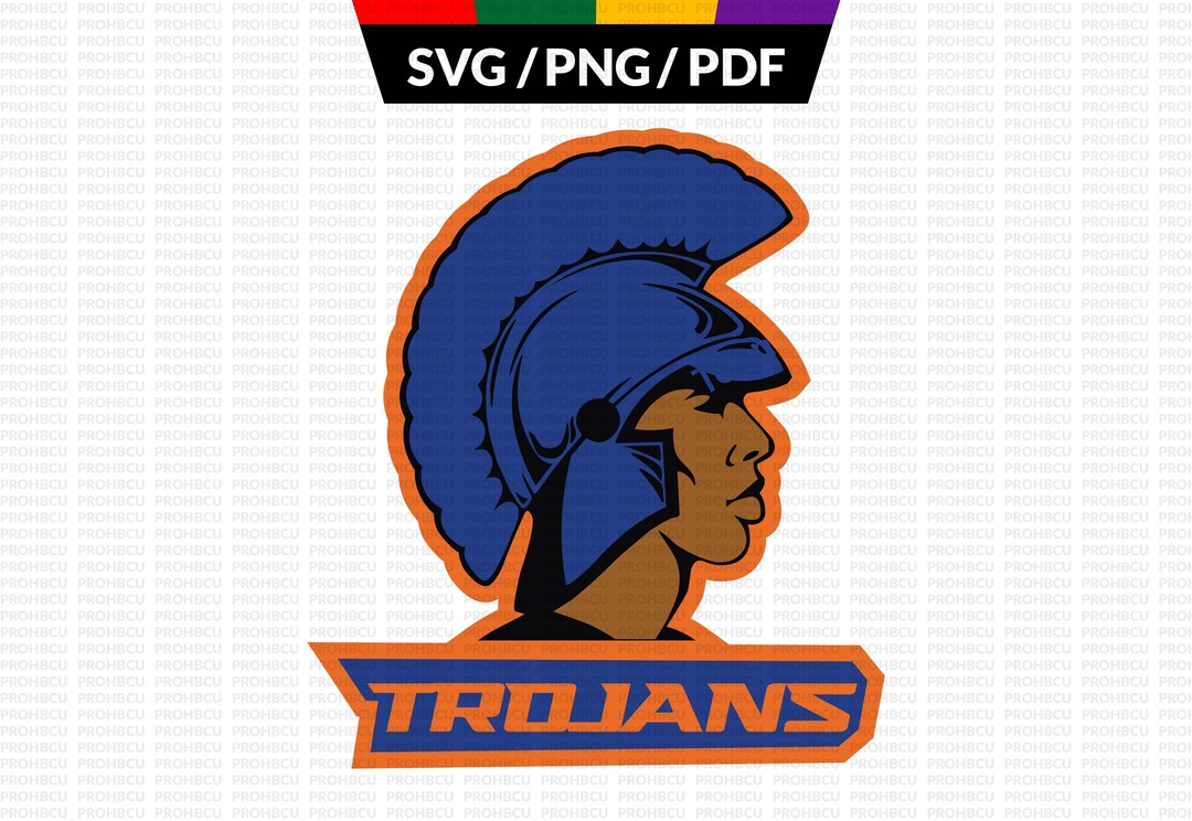 TROJANS Digital Svg Design Virginia State Png Print Design VSU Trojans ...