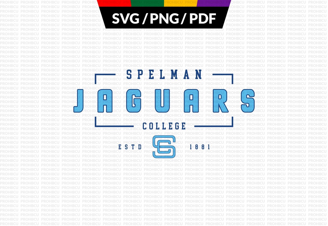 Spelman Jaguars Svg Print Design Spelman College Png Design Jaguars Svg ...