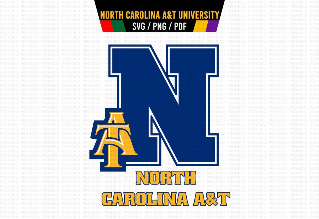 North Carolina A&T Svg Design NCAT Svg Design for Cricut NCAT Aggies ...