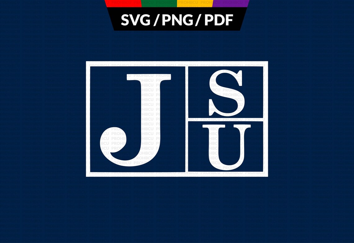 JSU Svg Design Jackson Custom Simplified Png Version Jackson State ...