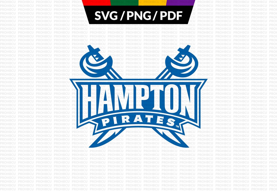 Hampton Pirates Svg Digital Design Hampton University SVG HU Cut File ...