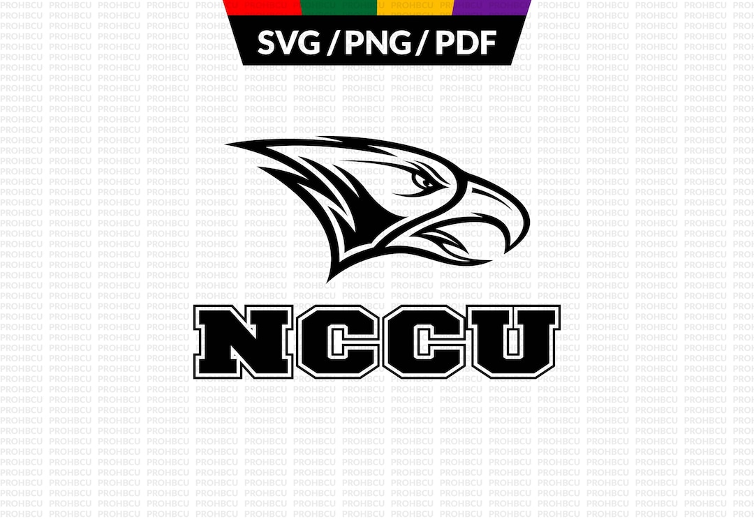 NCCU Single Color Svg Design North Carolina Central University Inspired ...