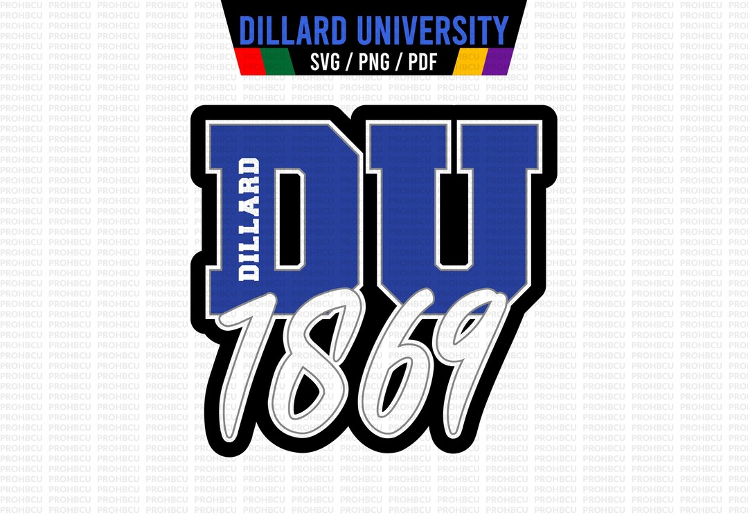 DU 1869 Digital Svg Design Dillard University Png Print Design Dillard ...