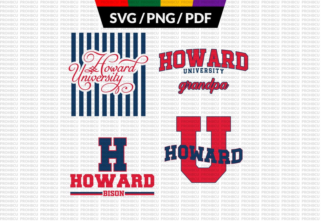 Howard University Grandpa Svg Design Howard Bison Png Bundle Hbcu Pack ...