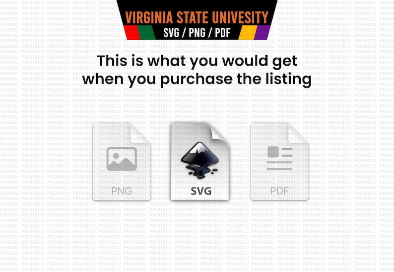 Virginia State Stamp Digital Svg Design VSU Logo Png Vector Trojans ...