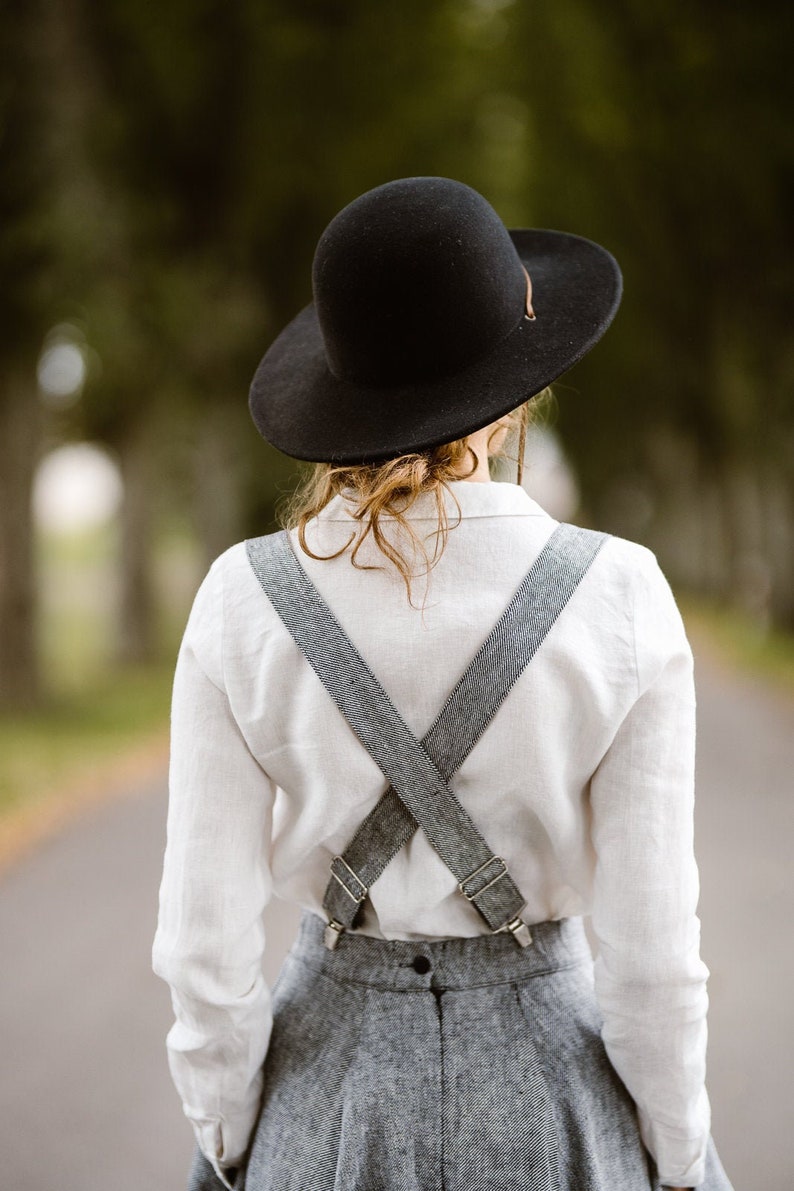 WOMEN SUSPENDERS Linen Suspenders Handmade Suspenders 50s - Etsy