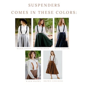 WOMEN SUSPENDERS | Black Vintage Style Suspender, Accessories Gift for ...