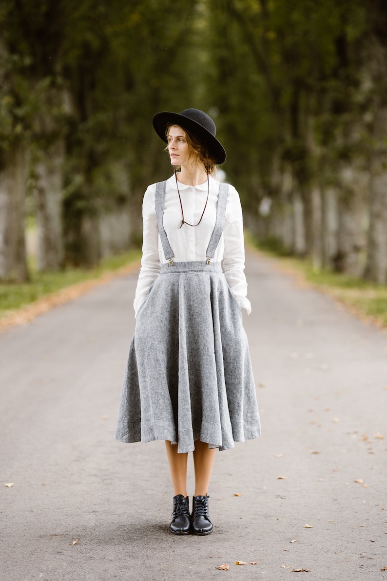 WOMEN SUSPENDERS Linen Suspenders Handmade Suspenders 50s - Etsy