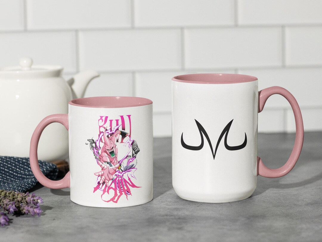 Majin Buu Anime Mug, Dragon Ball Z Inspired Coffee Cup, DBZ Fan Art ...