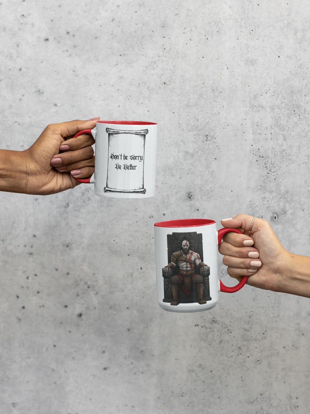 Kratos God of War Throne Mug | Kratos Inspired Gamer Coffee Mug, Don't ...