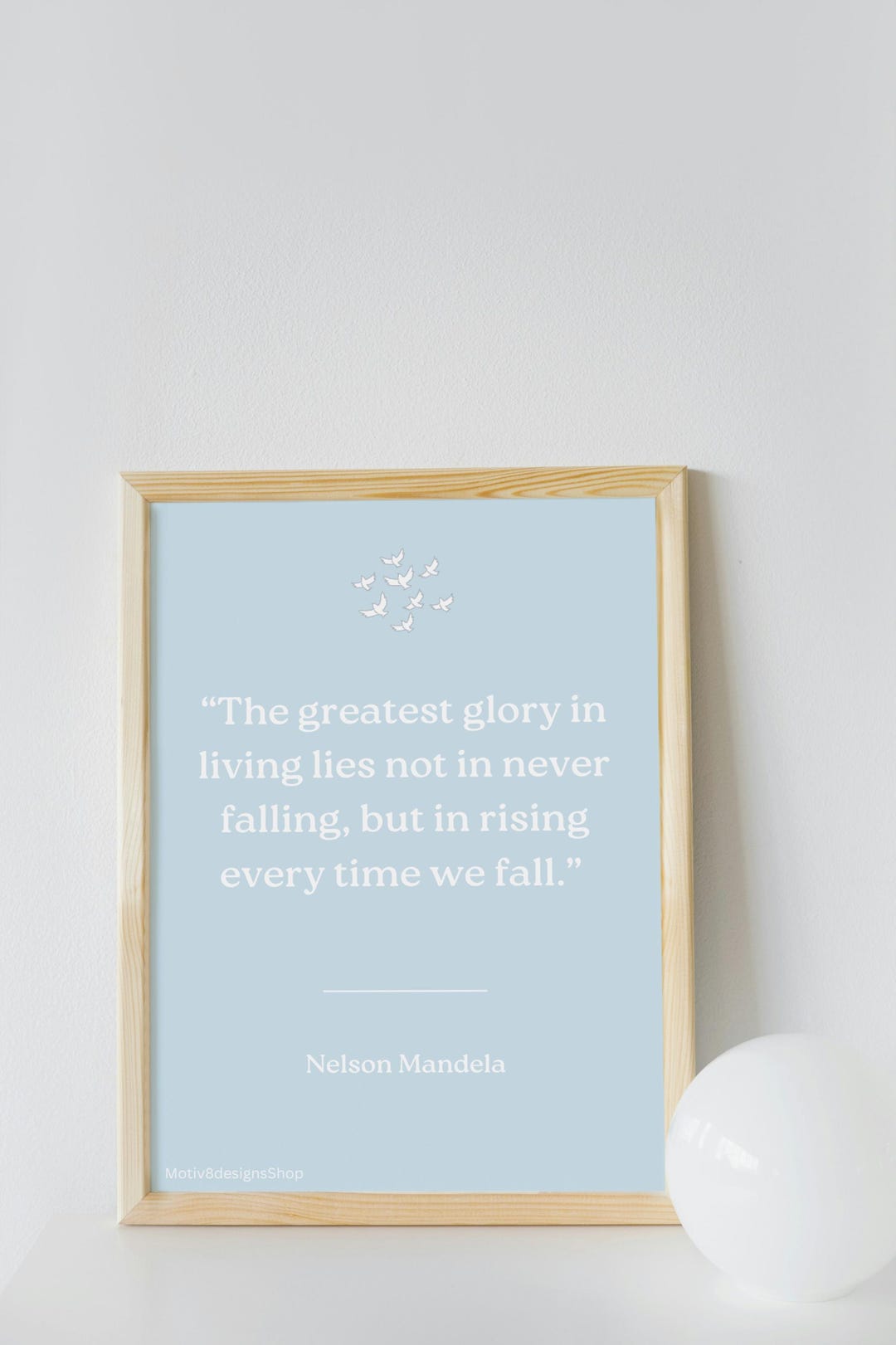 Nelson Mandela Quote Print | Minimalist Home Office Wall Art - Etsy