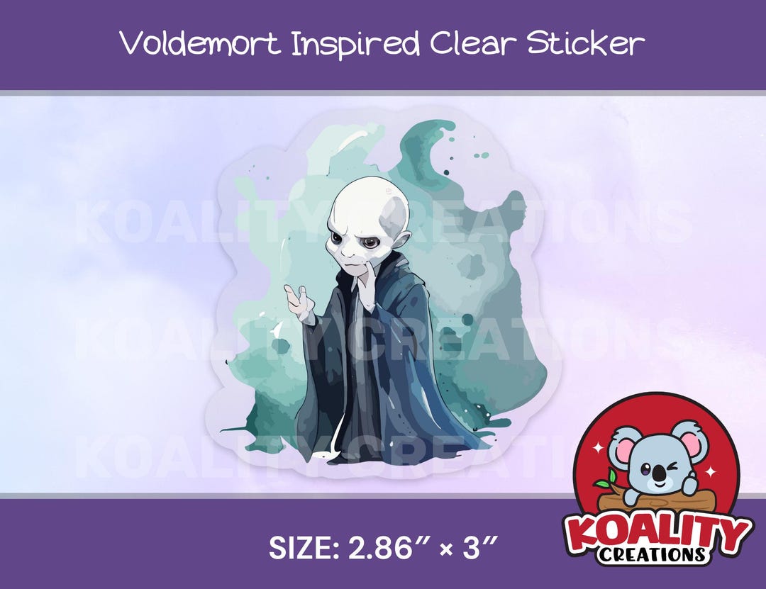 Voldemort Vinyl Sticker: Watercolor Design (waterproof, Die Cut) - Etsy