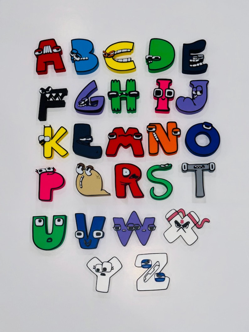 Alphabet Lore Style Character Letters – Cartoon A–Z Alphabet Figures ...