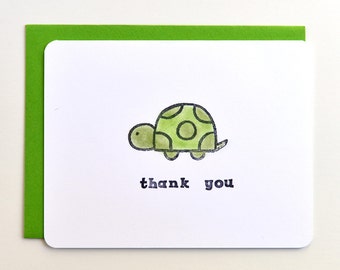 Thank You Turtle Totally Awesome Card - Etsy