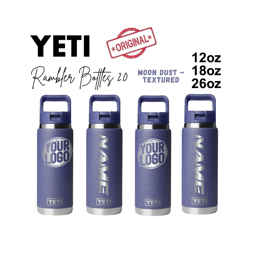 2.0 YETI Moon Dust Textured Rambler Bottles | Laser Engraved Vacuum ...