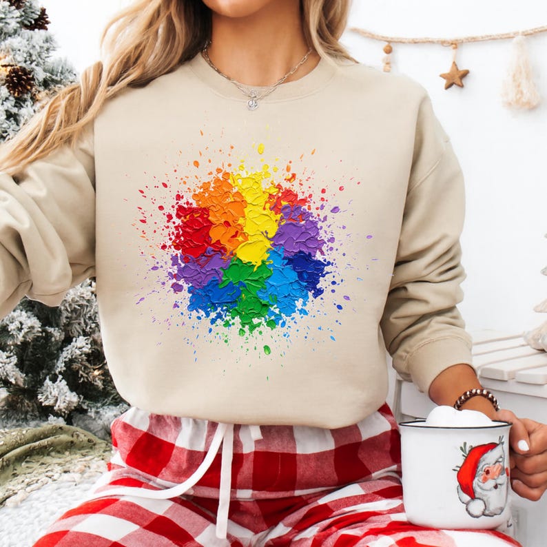 Abstract Paint Splash Shirt Hoodie Sweatshirt and Valentine - Etsy