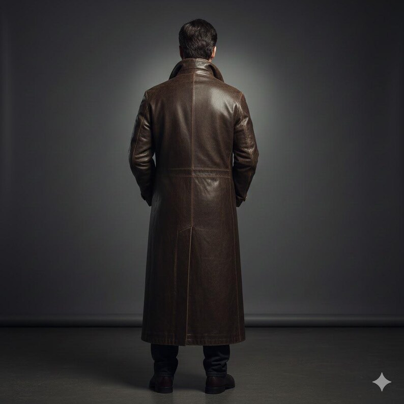 Handmade Cillian Murphy Style Long Coat | Men's Real Leather Trench ...