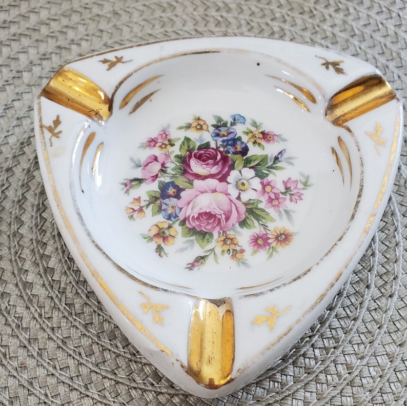 2 Vintage Singer Limoges Porcelain France Ashtrays Repurposed - Etsy Israel