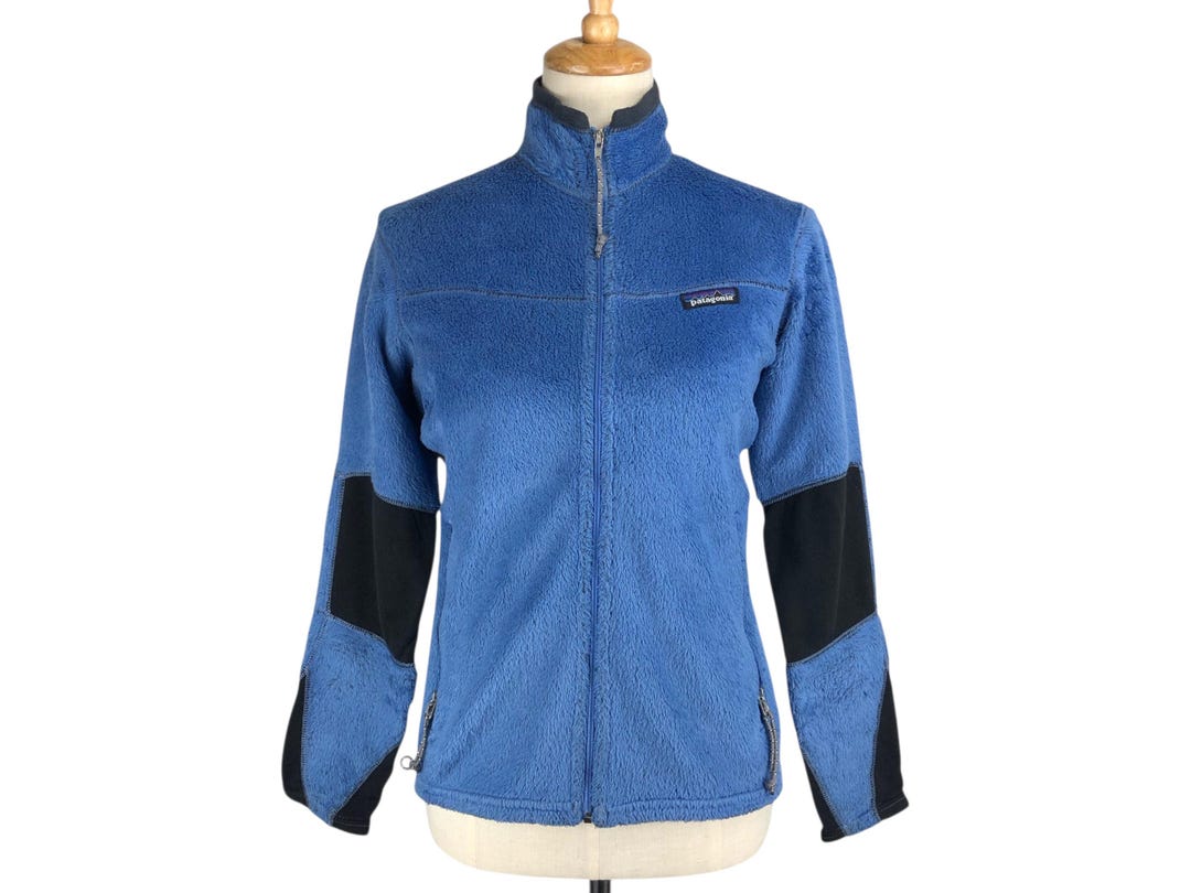 Vintage Patagonia Polartec Regulator Blue Color Block Fleece Jacket USA ...