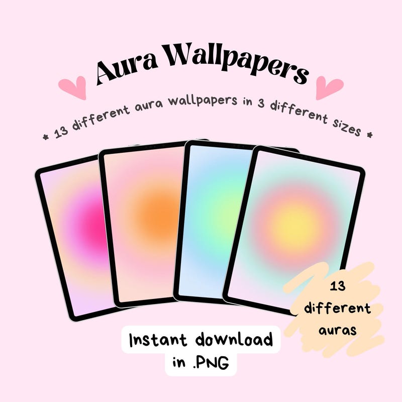 Pink Aura Background - Etsy