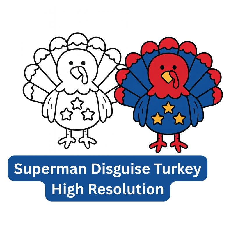 Spiderman Disguise a Turkey Superman Cut & Glue Project Thanksgiving ...