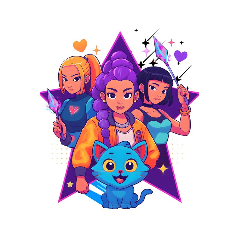 Derpy Tiger PNG, Girl Dinner PNG, Kpop Shirt Design PNG, Demon Hunters ...