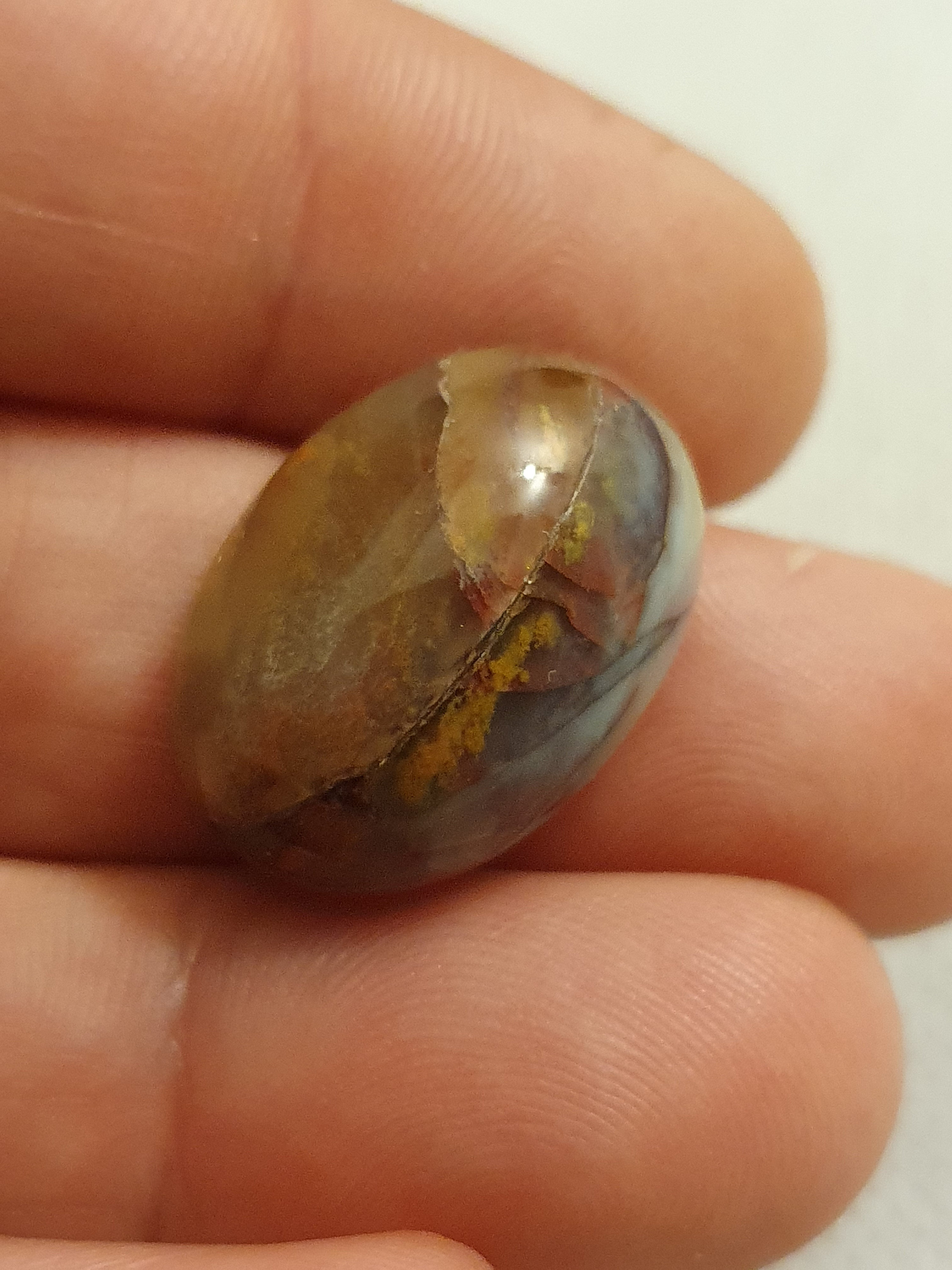 Jasper Chalcedony With Native Copper Veins Cab for Jewelry - Etsy UK