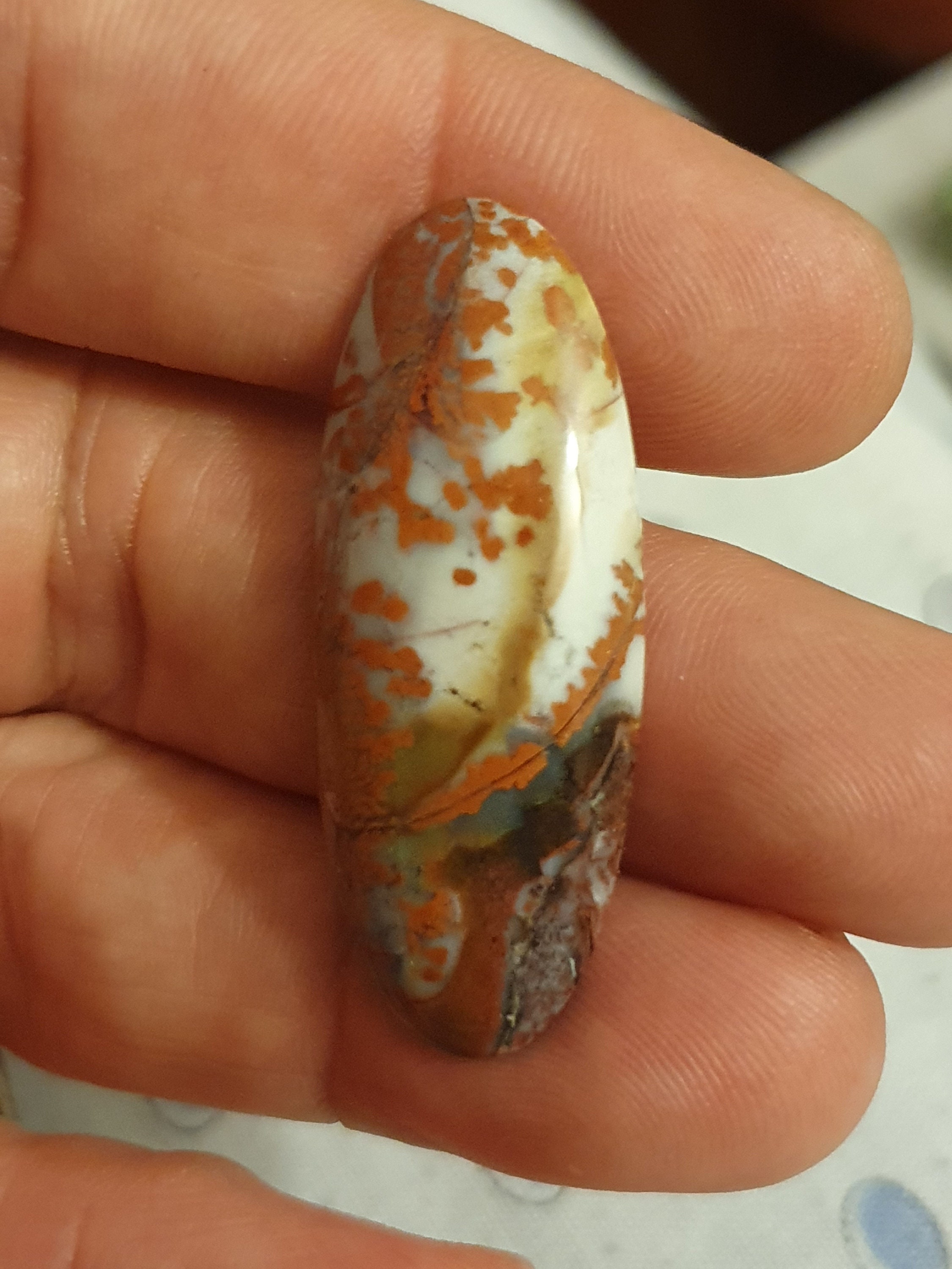 Jasper chalcedony multicolour designer cab for jewelry | Etsy