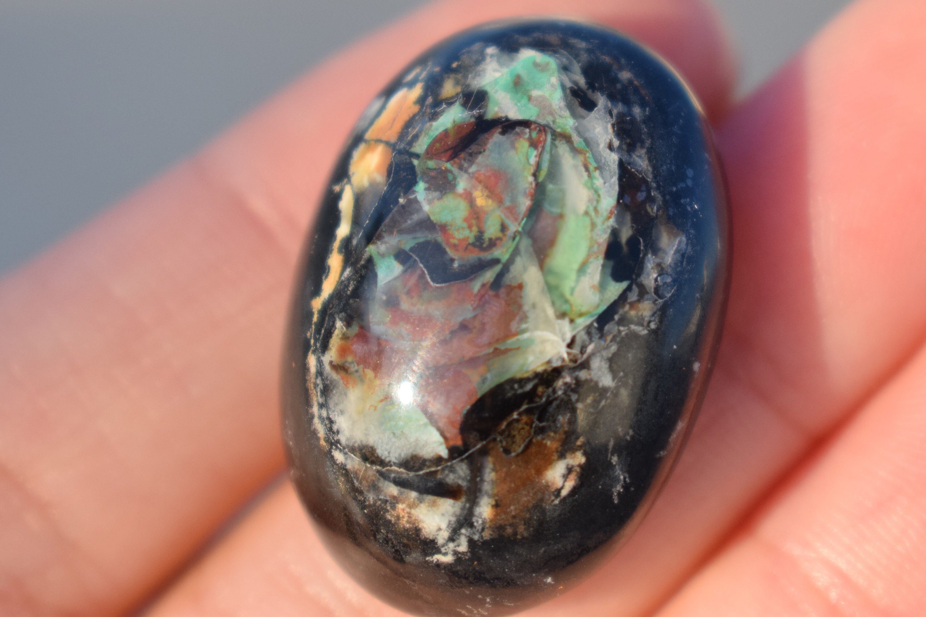 Multicoloured Jasper Chalcedony Designer Cabochon - Etsy UK
