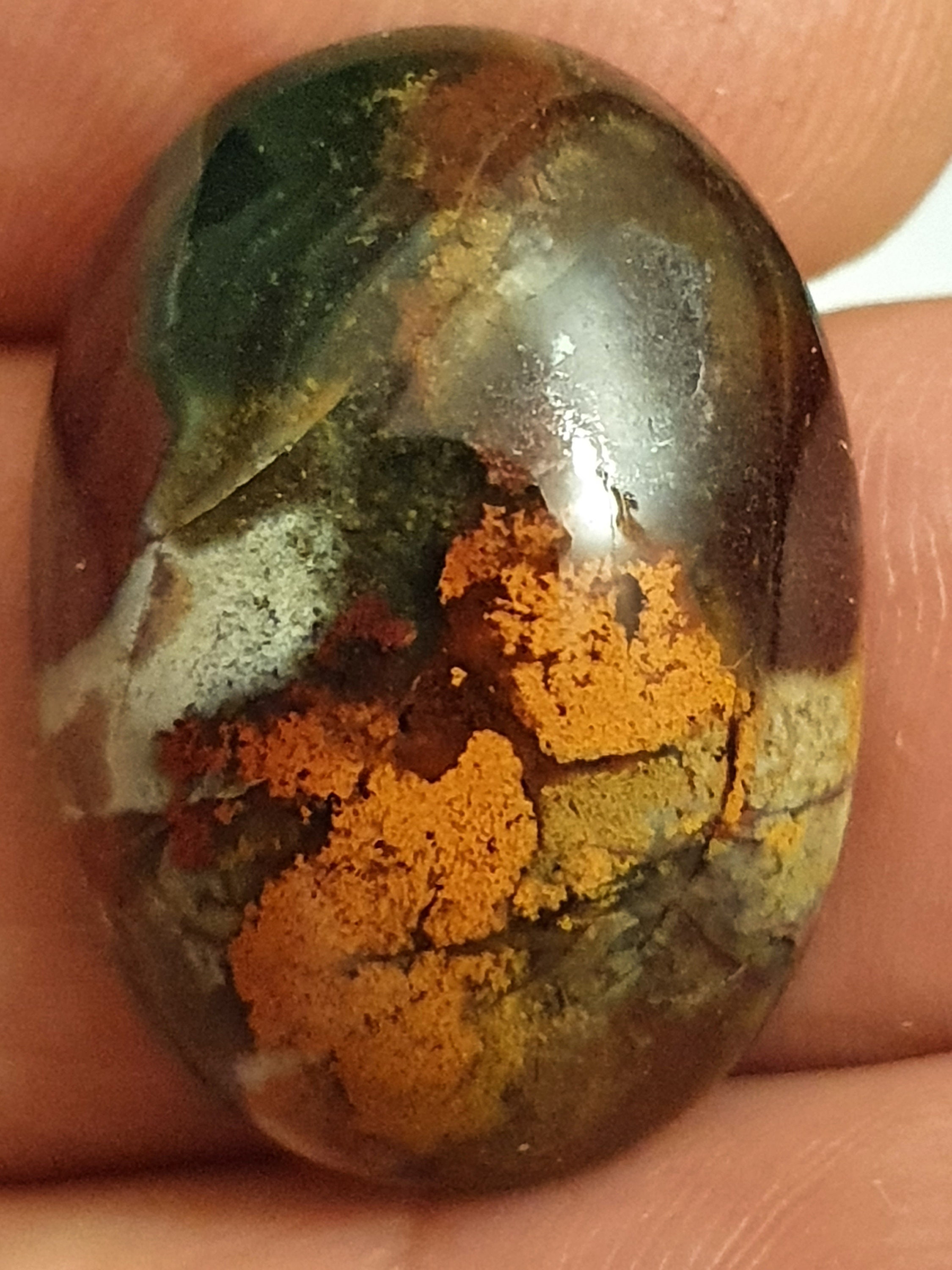 Multicoloured jasper chalcedony designer cabochon for jewelry | Etsy