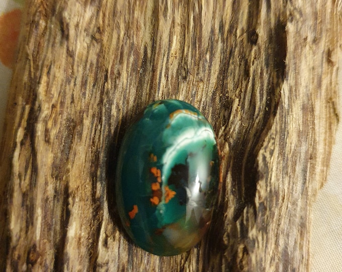 Blue Green Chrysoprase Gem Sillica Cab From Java - Etsy