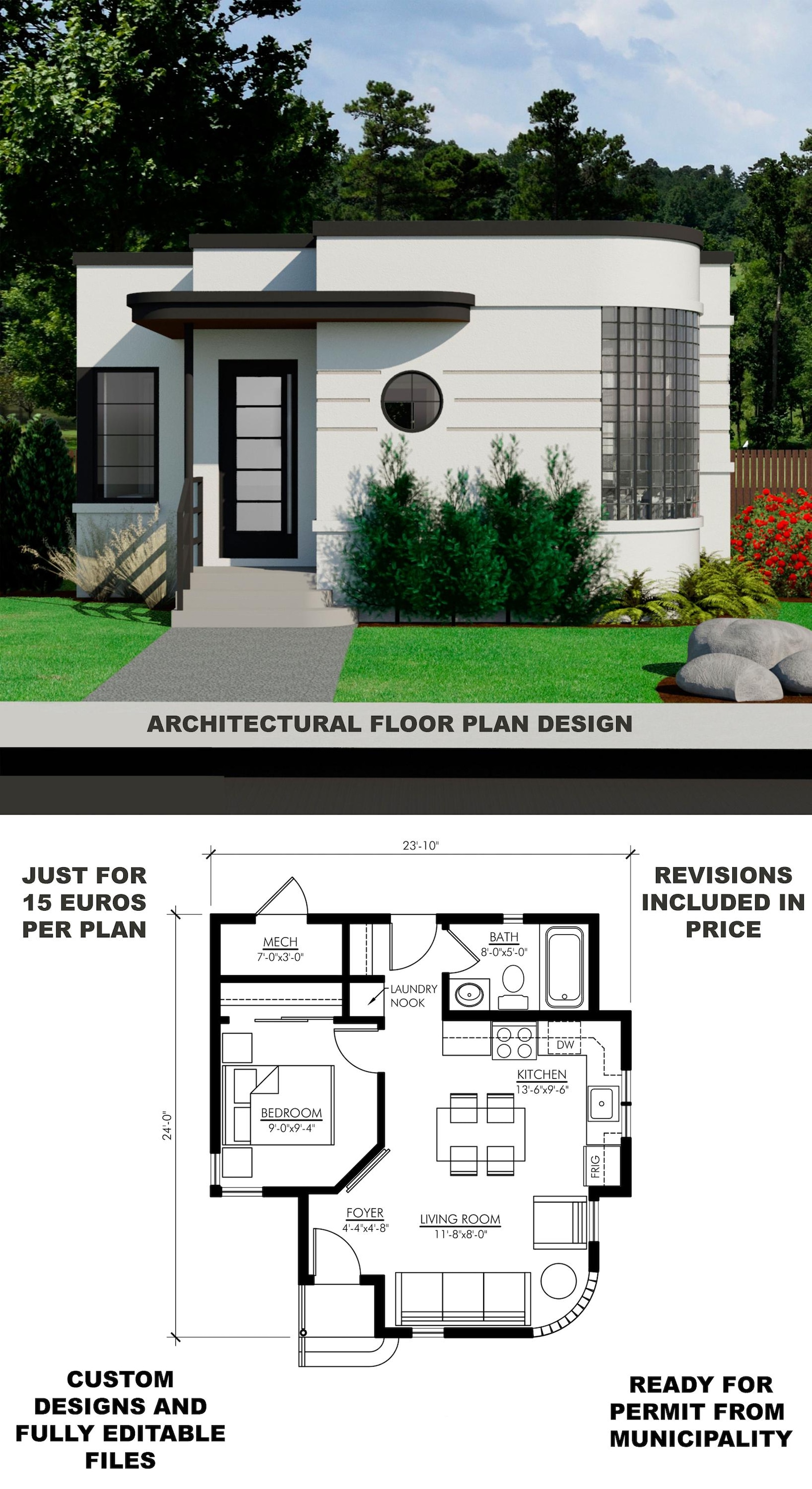Architectural Floor Plan Design - Etsy