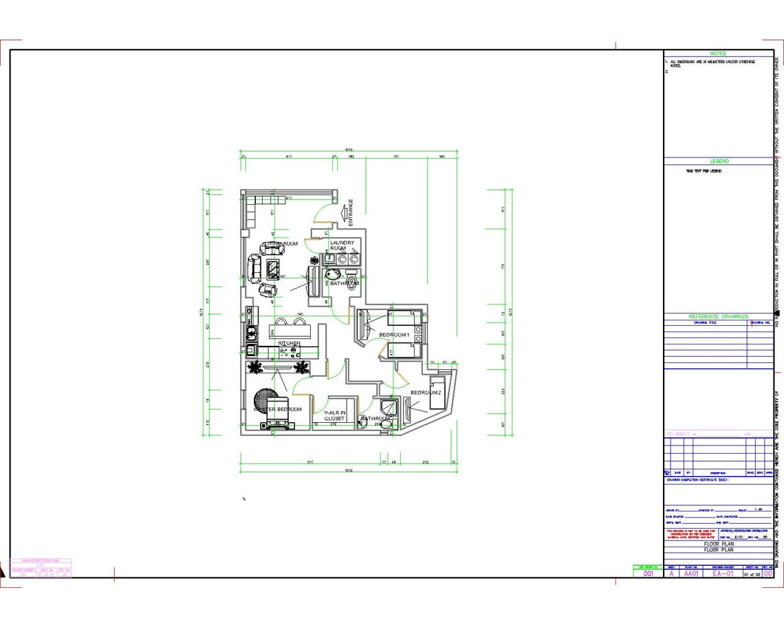 Architectural Floor Plan Design - Etsy