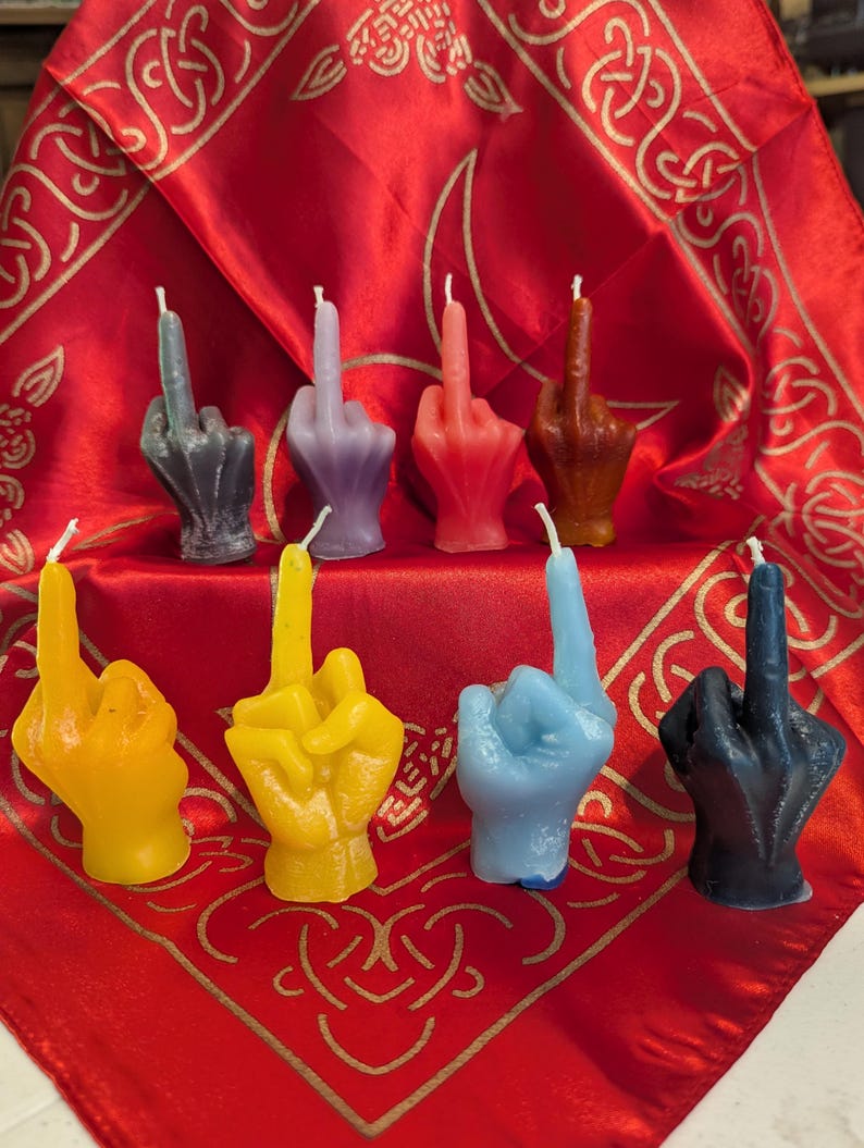 Middle Finger Candle - Etsy