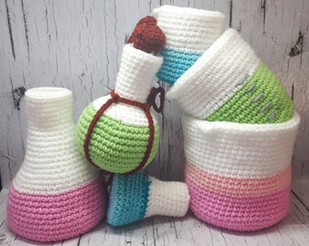 Bunsen Burner Crochet. Chemistry Set Crochet. Crochet Pattern. - Etsy