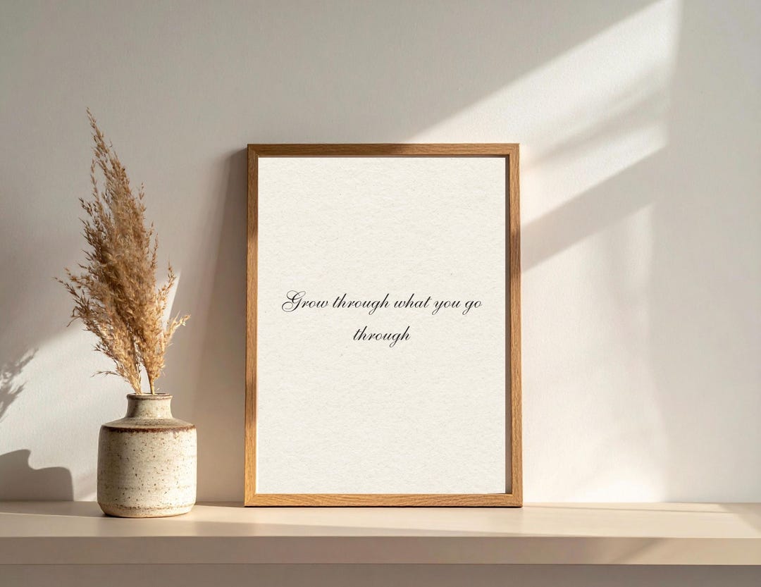 Inspirational Quote Poster, Minimalist Mental Health Wall Art ...