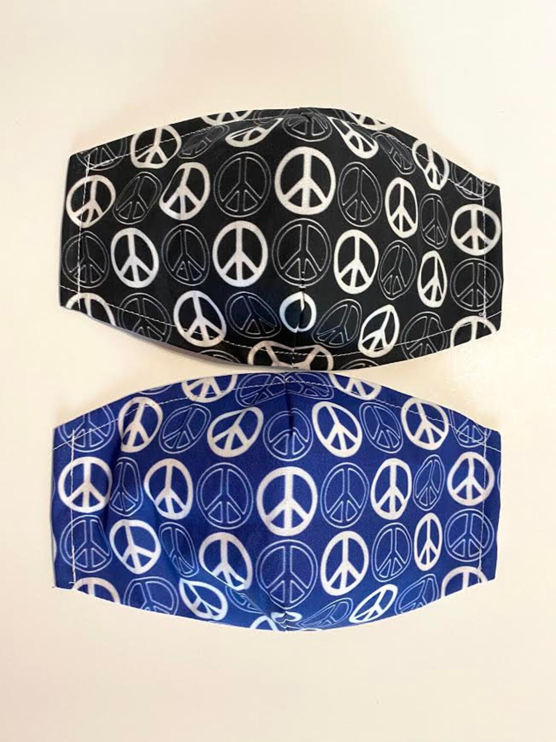 3 Layer Peace Symbol Face Mask With Filter Pocket Black Peace - Etsy