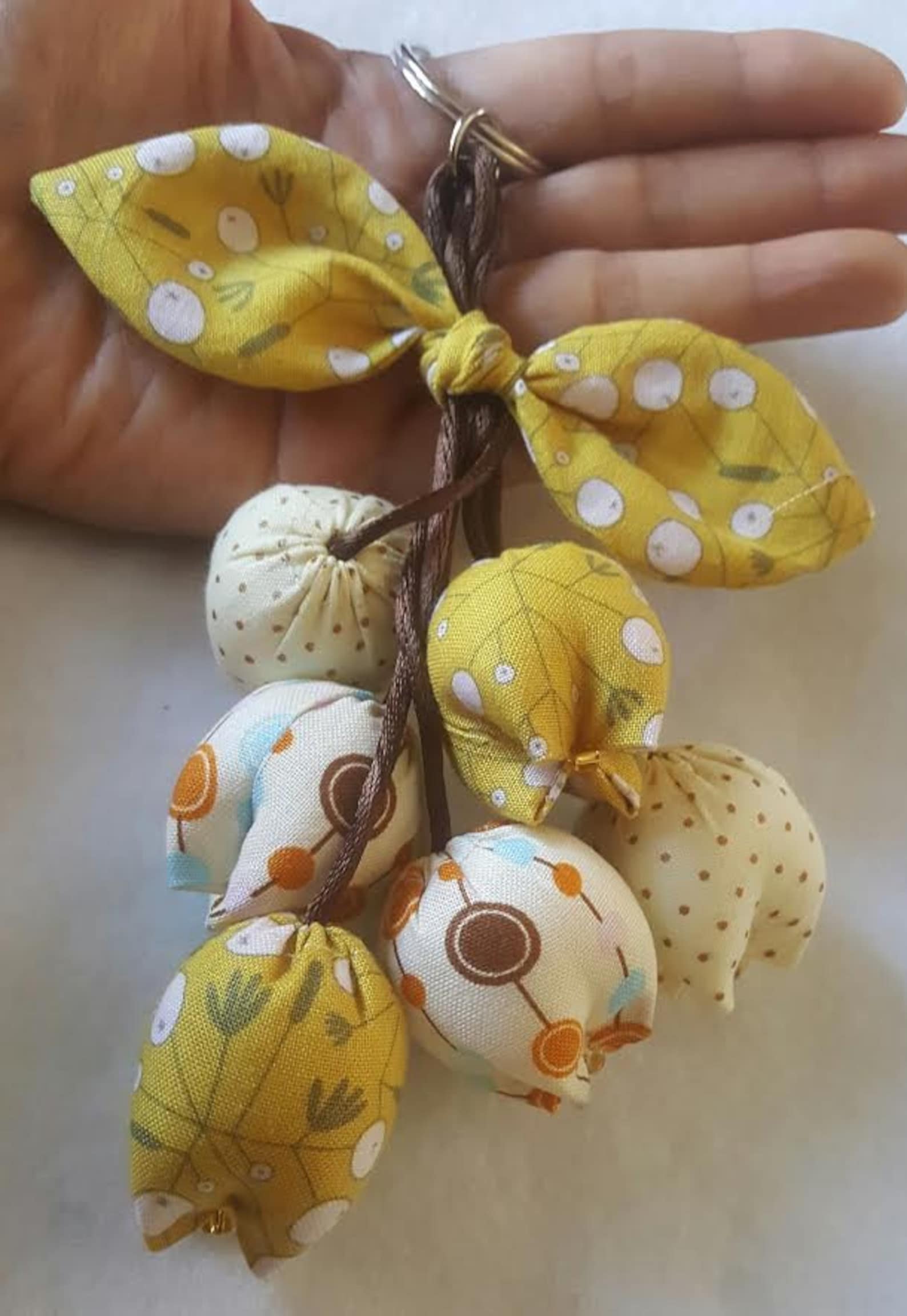 Handmade Keychain Tulip Keychain key fob flower keychain | Etsy