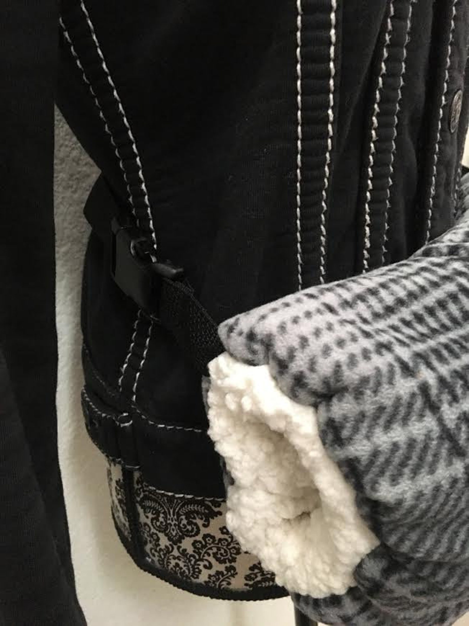 Hand Muff Sherpa Hand Muffs Luxe Fleece Fabric Muff Gray & | Etsy