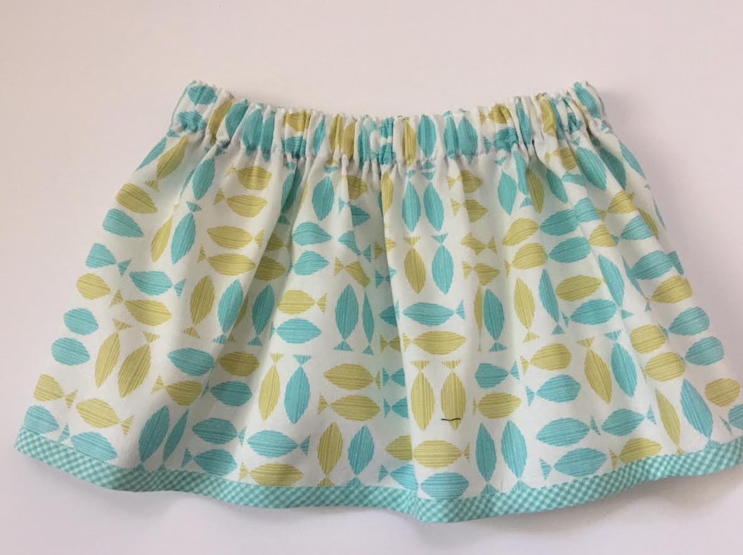 Girls Blue Skirt, Toddler Blue Skirt, Toddler/ Girls Summer Skirt ...