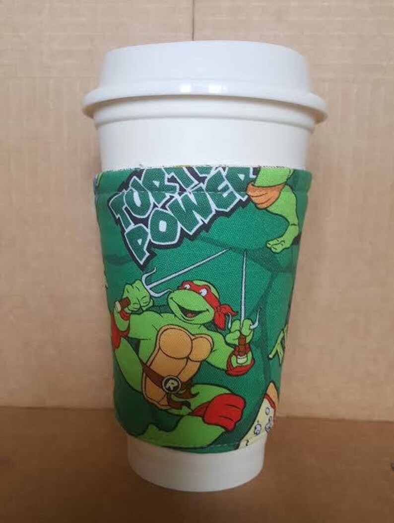 Set of 3 Ninja Turtle Coffee Cup Holders Ninja Turtle Cup - Etsy