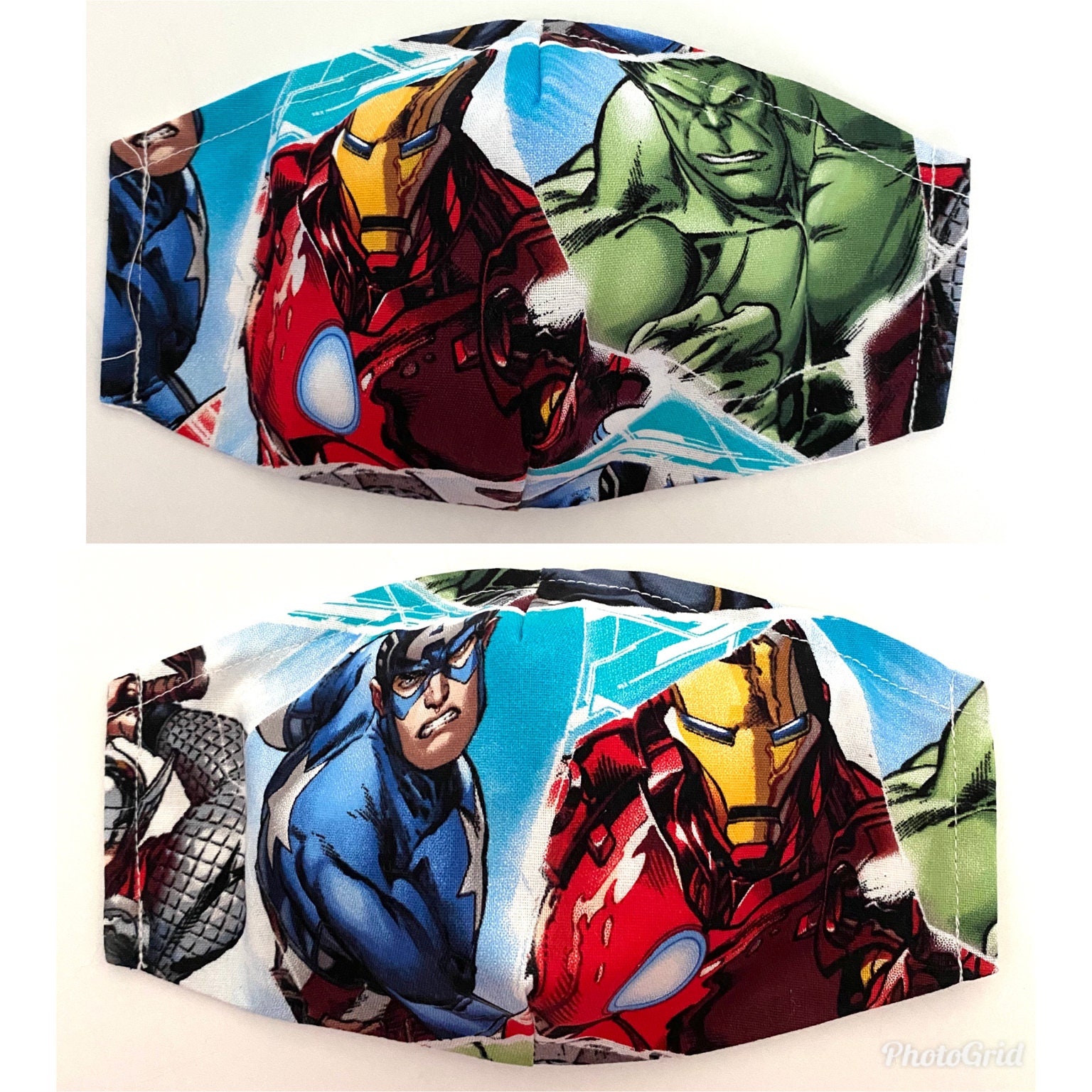 Marvel Hero Face Mask 3 Layer Avengers Face Mask with Filter | Etsy