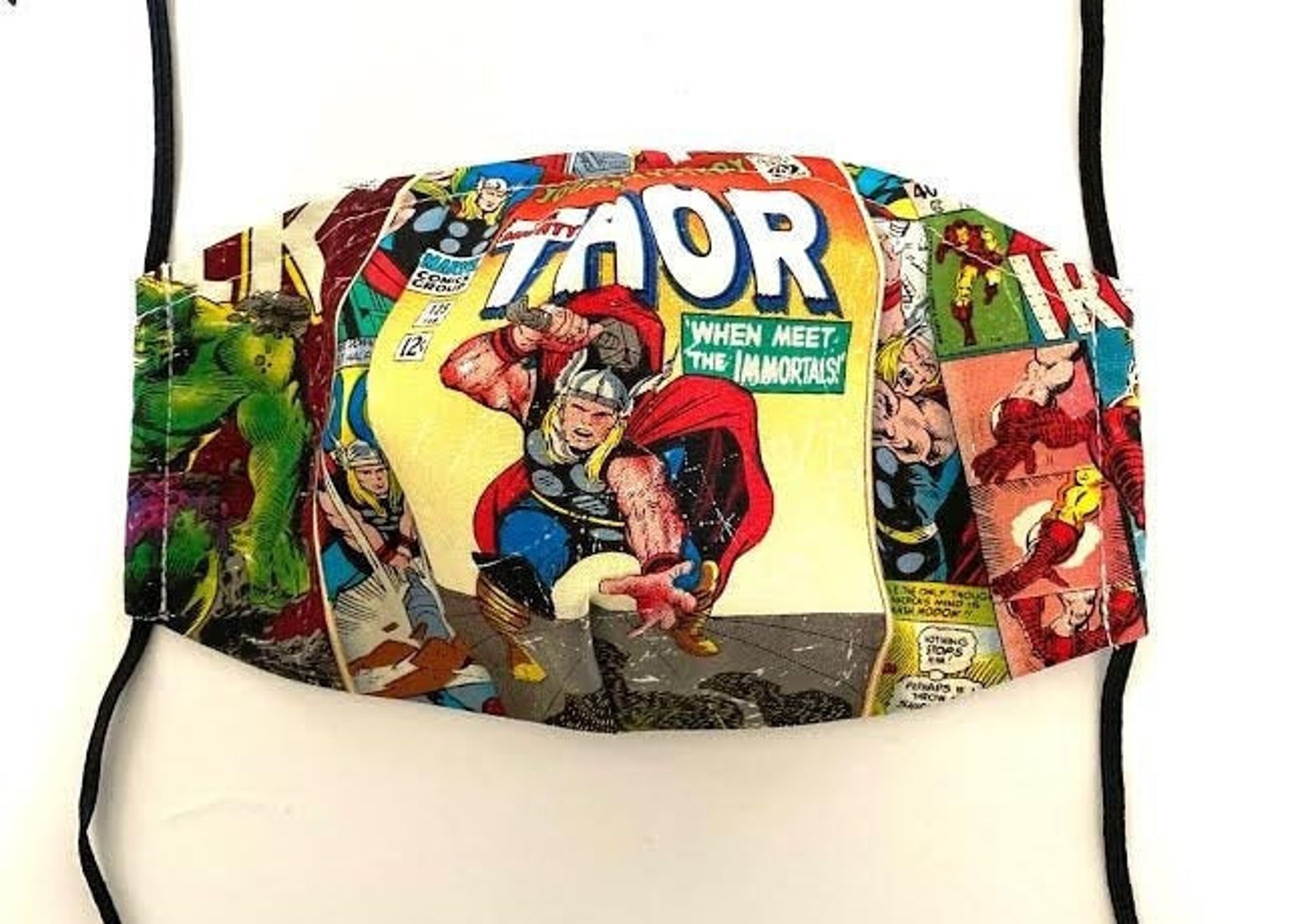 3 Layer Marvel Super Hero Face Mask Avengers Face Mask With | Etsy