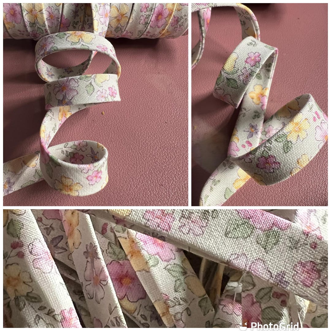 Daisy Flower Bias Tape, Spring Flower Bias, Daisysummer Flower Bias ...