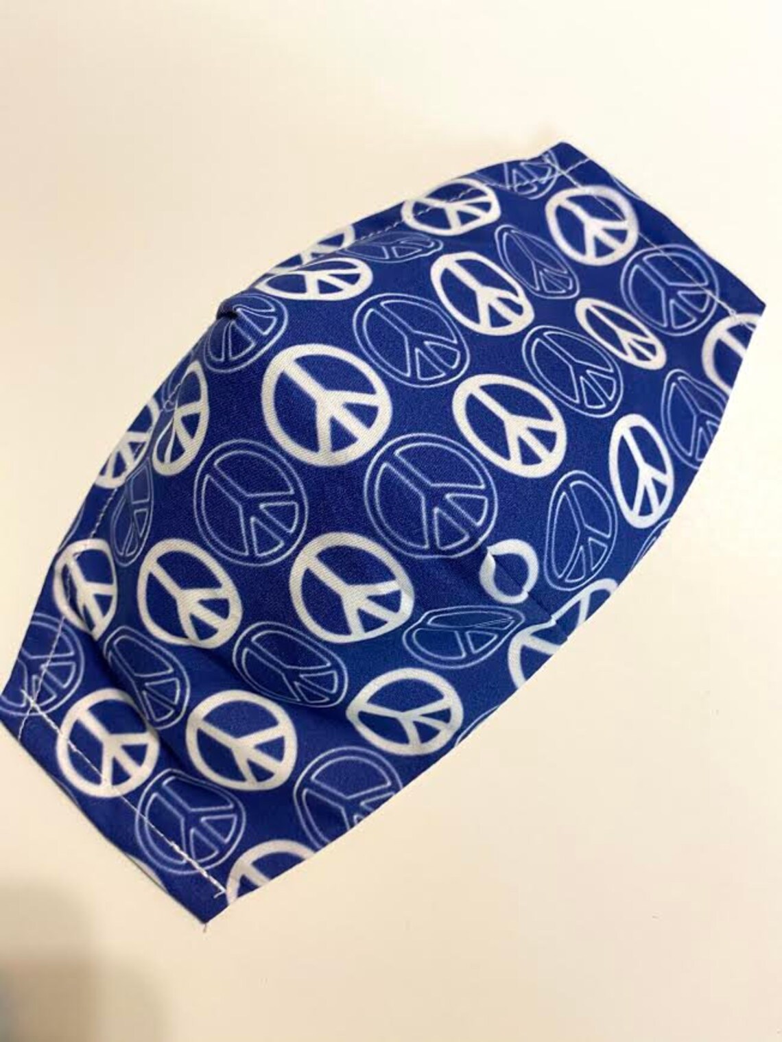 3 Layer Peace Symbol Face Mask With Filter Pocket Black Peace | Etsy