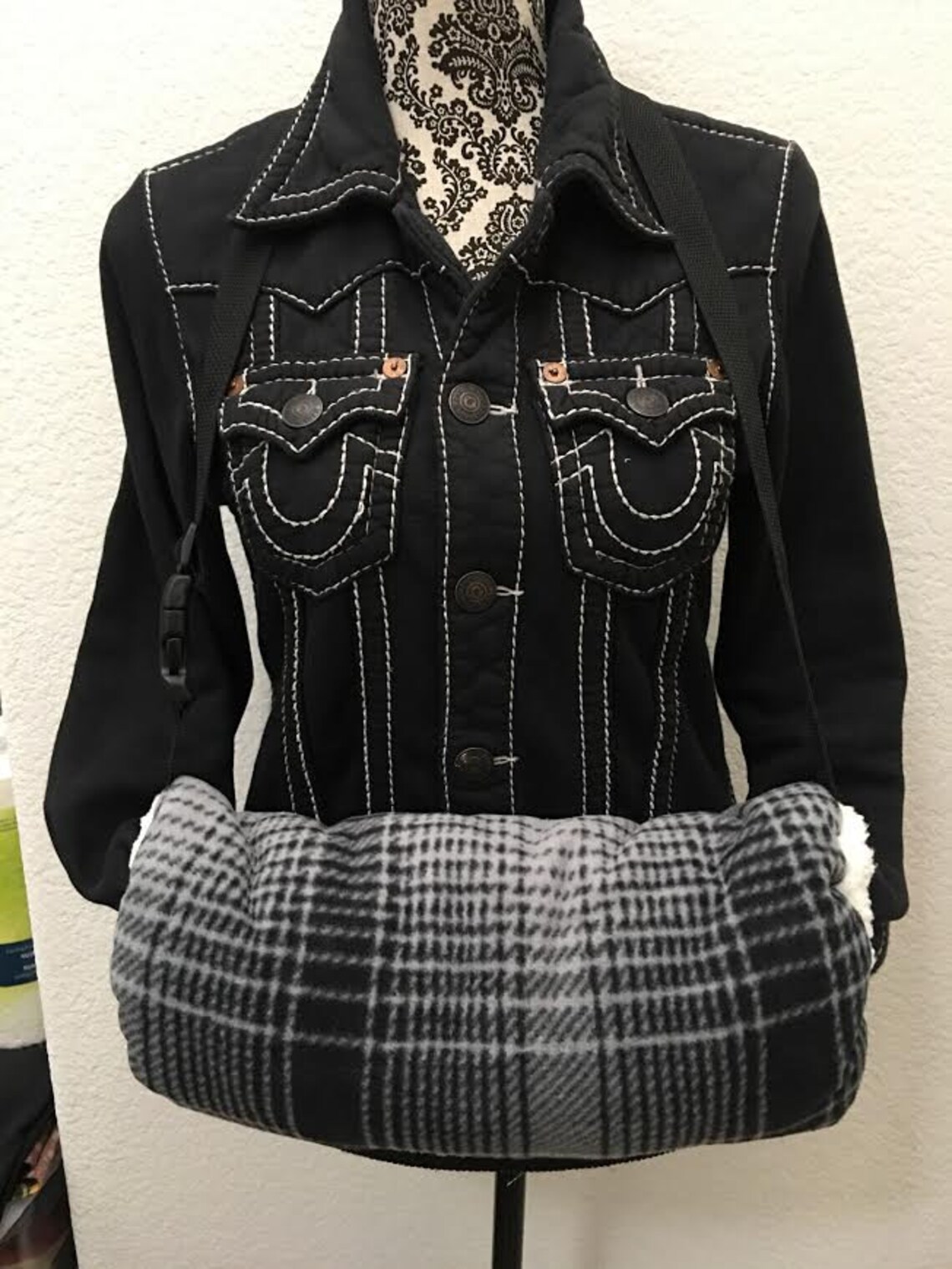 Hand Muff Sherpa Hand Muffs Luxe Fleece Fabric Muff Gray & | Etsy